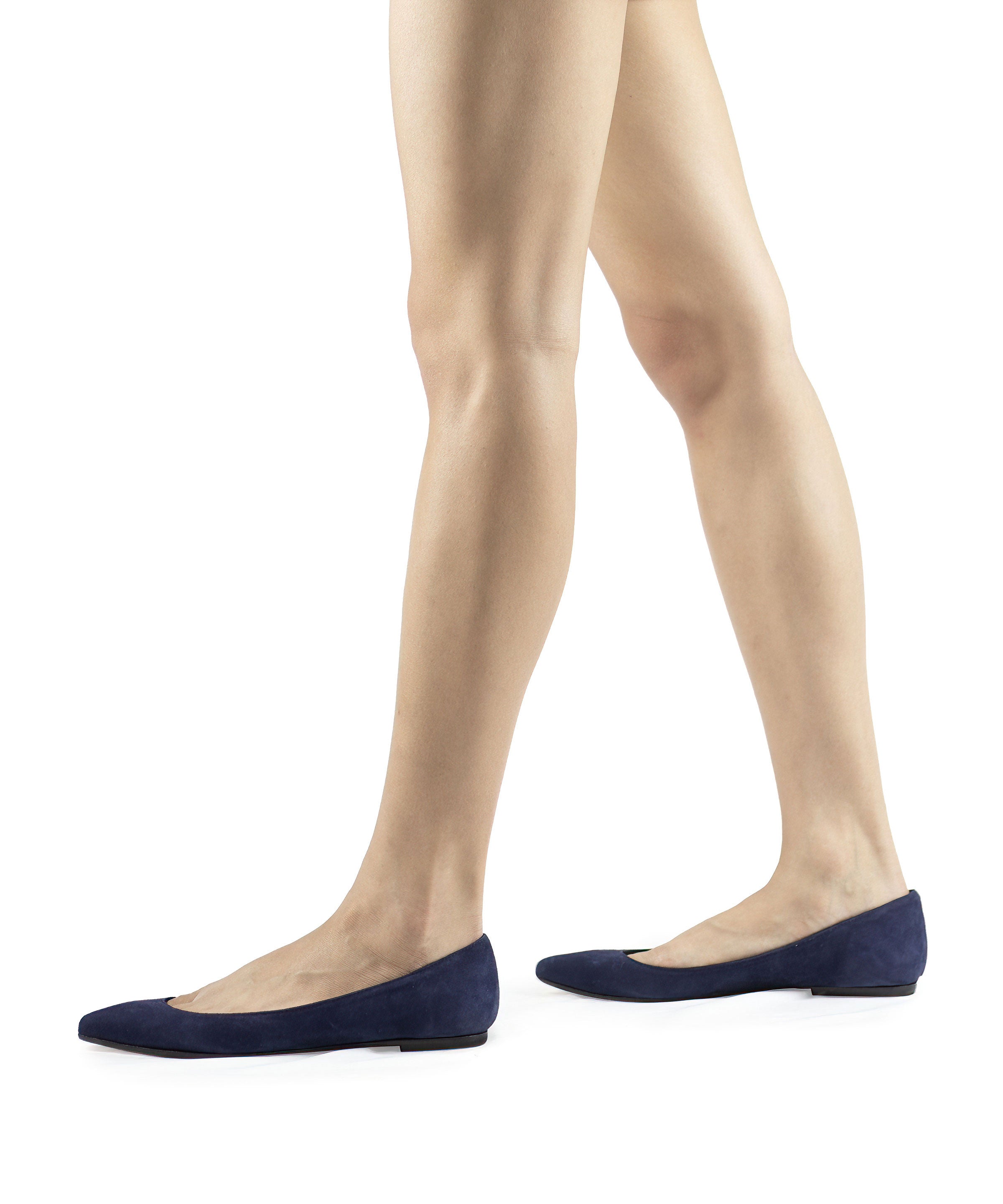 Ballerine da donna blu a punta - L'Artigiano di Brera